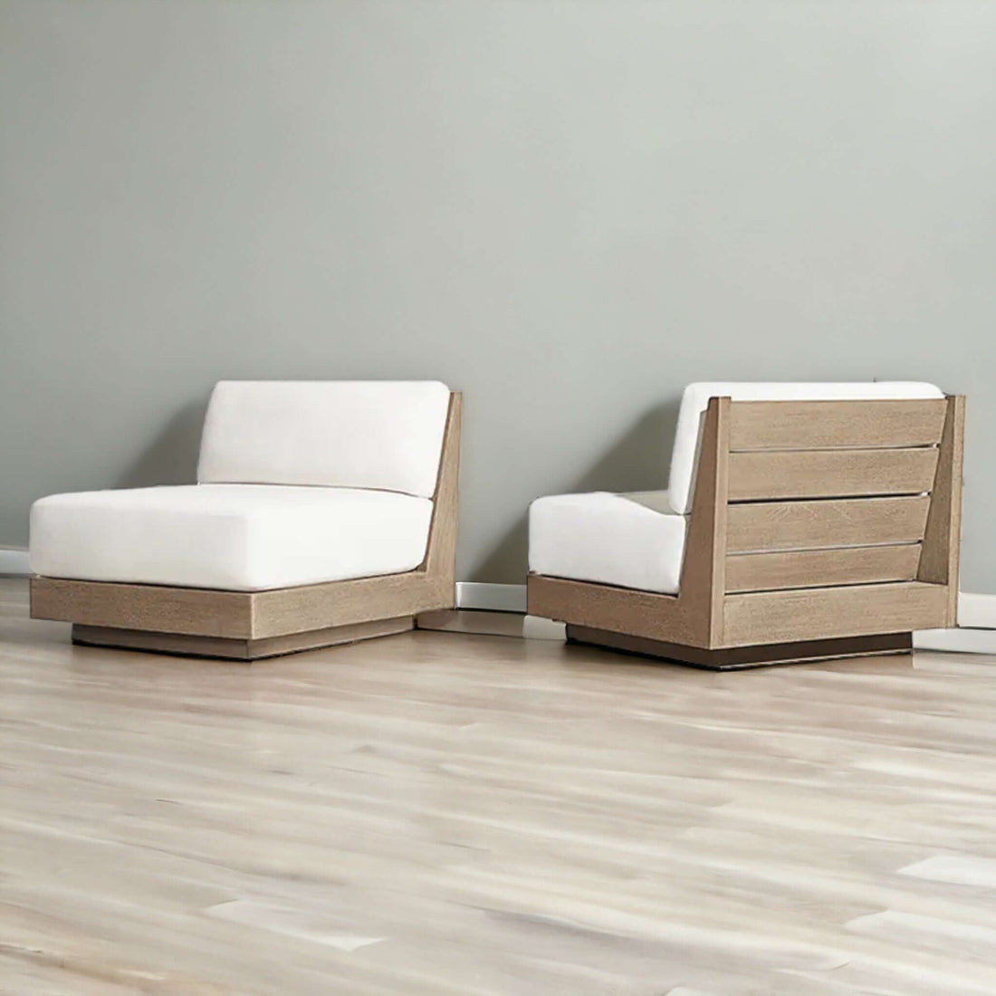 Luxury Teak Modular Swivel Lounge Sofa | Premium Teak Sofa – TimberCraft