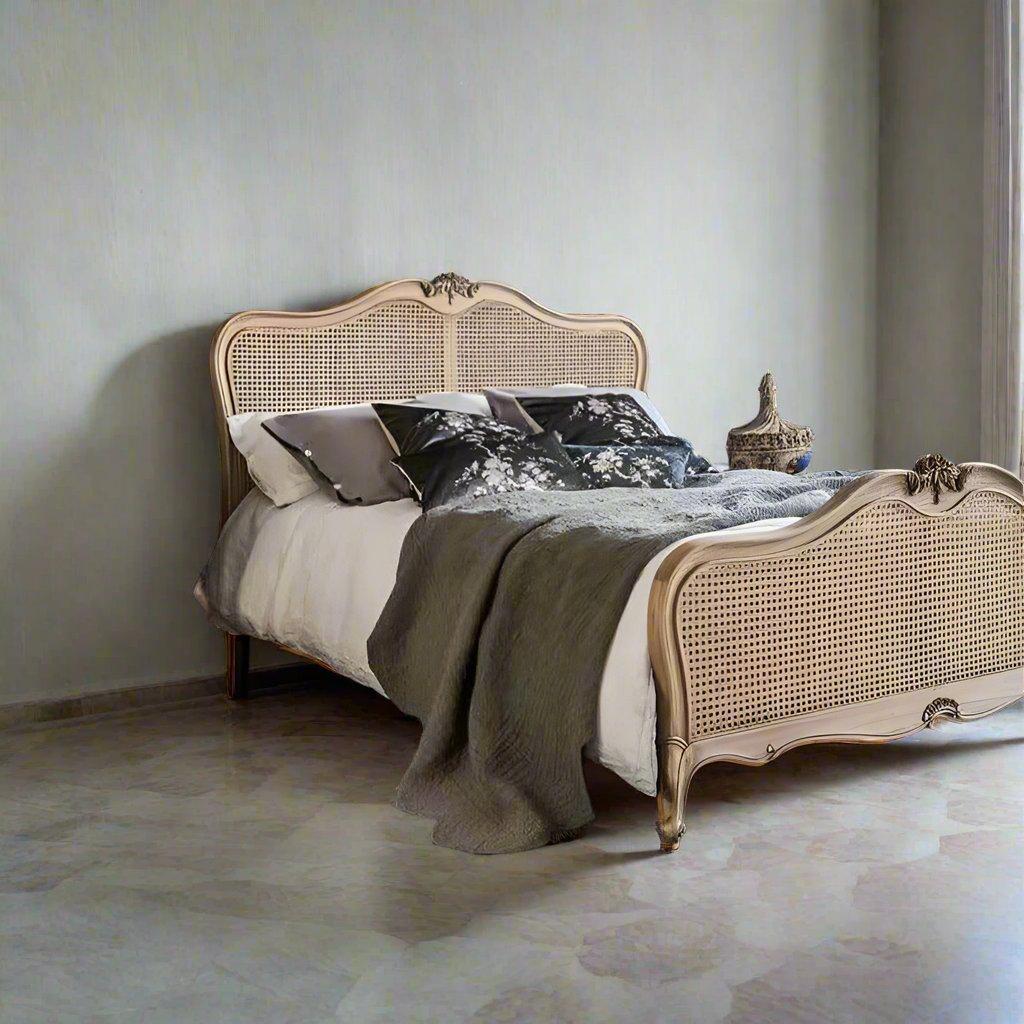 French Style Single Super King Nordic Rustic Antique Bed – TimberCraft